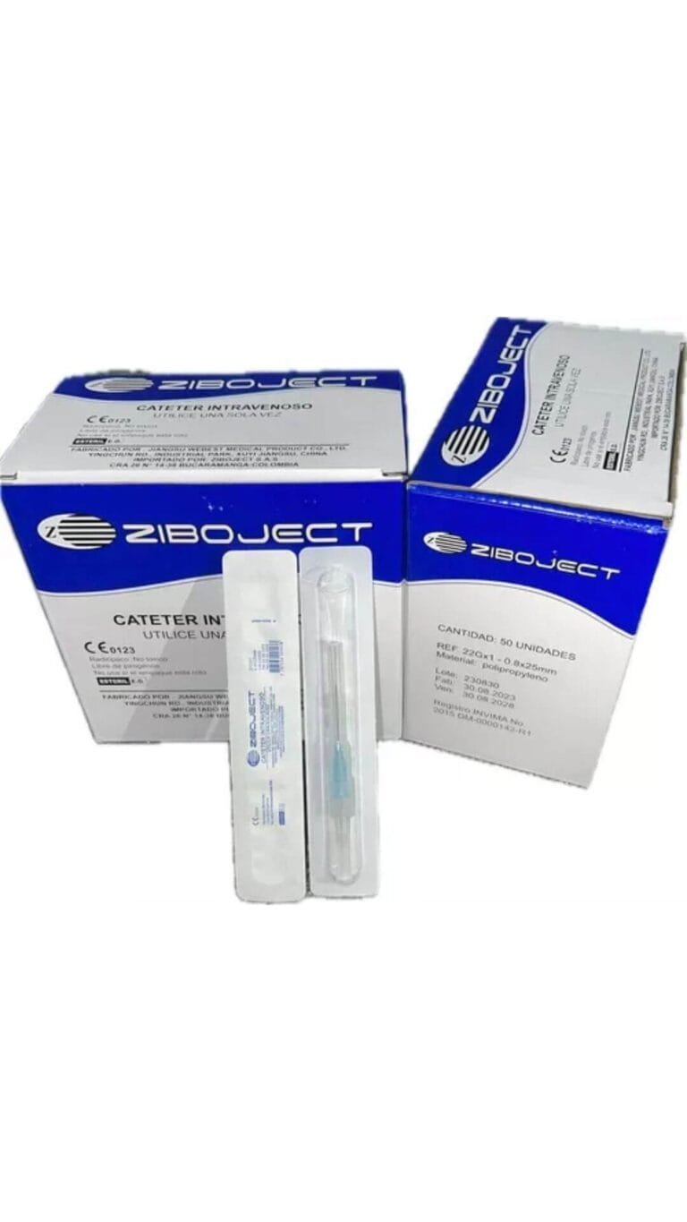 Cateter intravenoso 22G x 1 Ziboject x Unidad - Equipos Vet